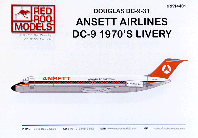Ansett DC-9 1970 s 144