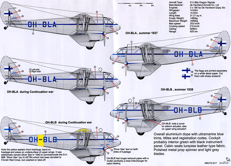 DH 89A Dragon Rapide "Aero Oy" 72