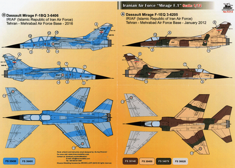 Iranian Air Force Mirage F1 72