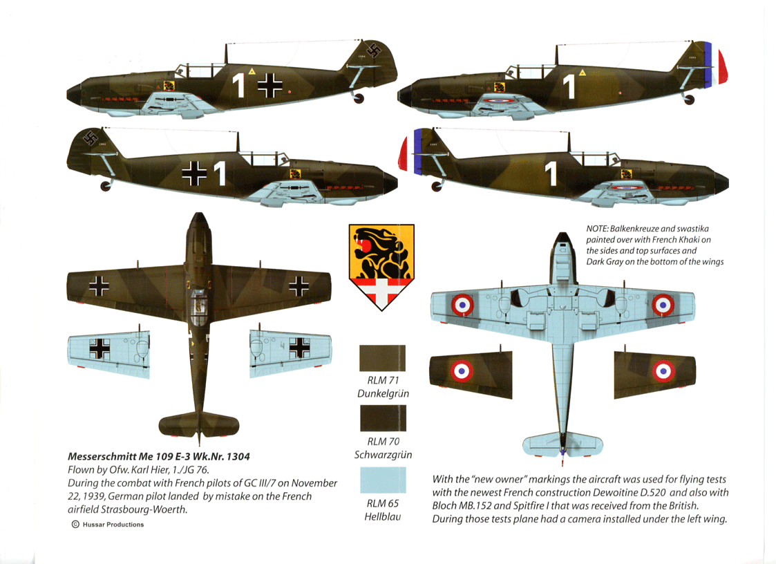 Messerschmitt Me 109E3/E3A 48