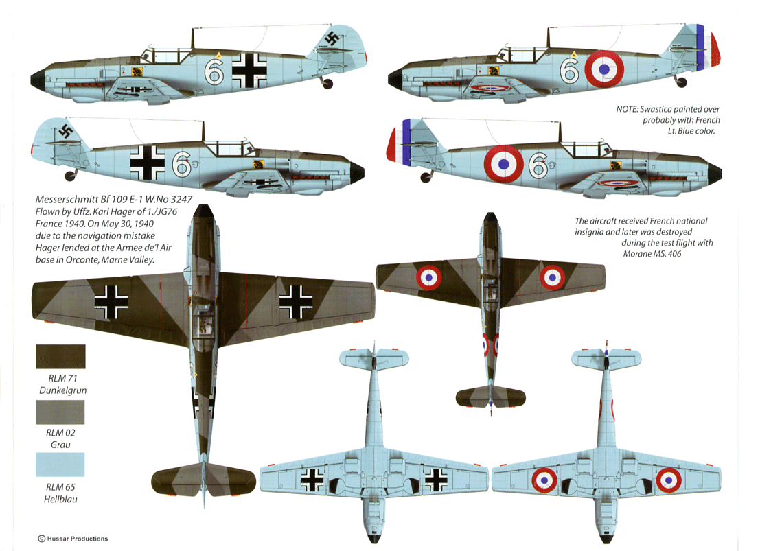 Messerschmitt Me109E1/E3 48