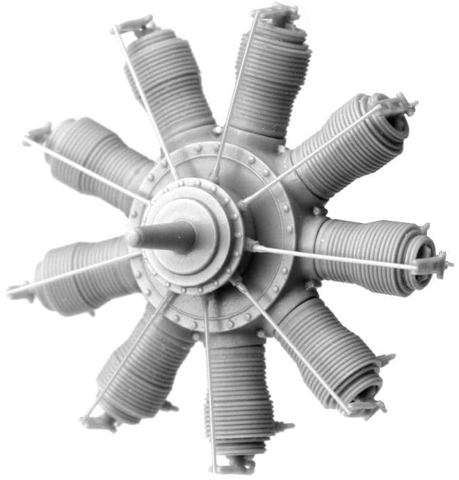 Oberursel U I 100 hp Engine 72