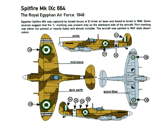 Spitfire in Israeli service 144