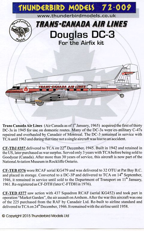 Trans-Canada Air Lines DC-3 72