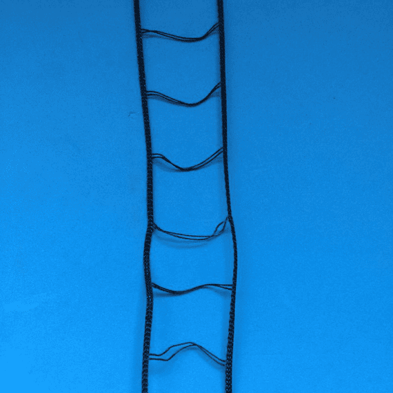 25MM 1" VENETIAN BLIND LADDER WEBBING-LADDER CORD BLACK