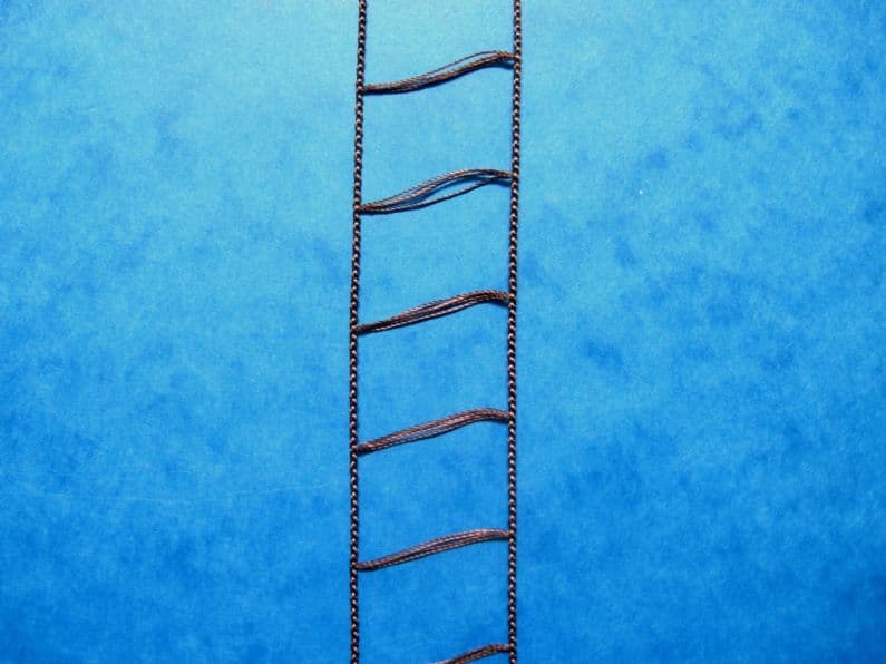 25MM 1" VENETIAN BLIND LADDER WEBBING-LADDER CORD DARK BROWN