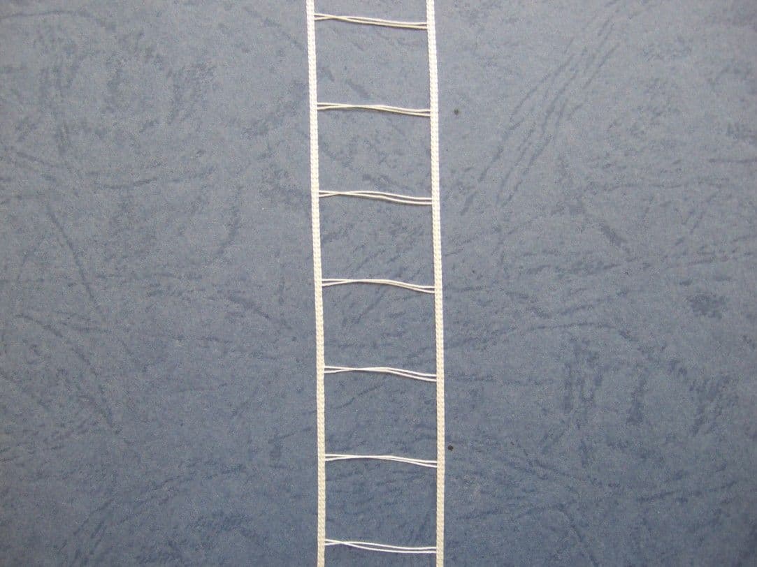25MM 1" VENETIAN BLIND LADDER WEBBING-LADDER CORD WHITE
