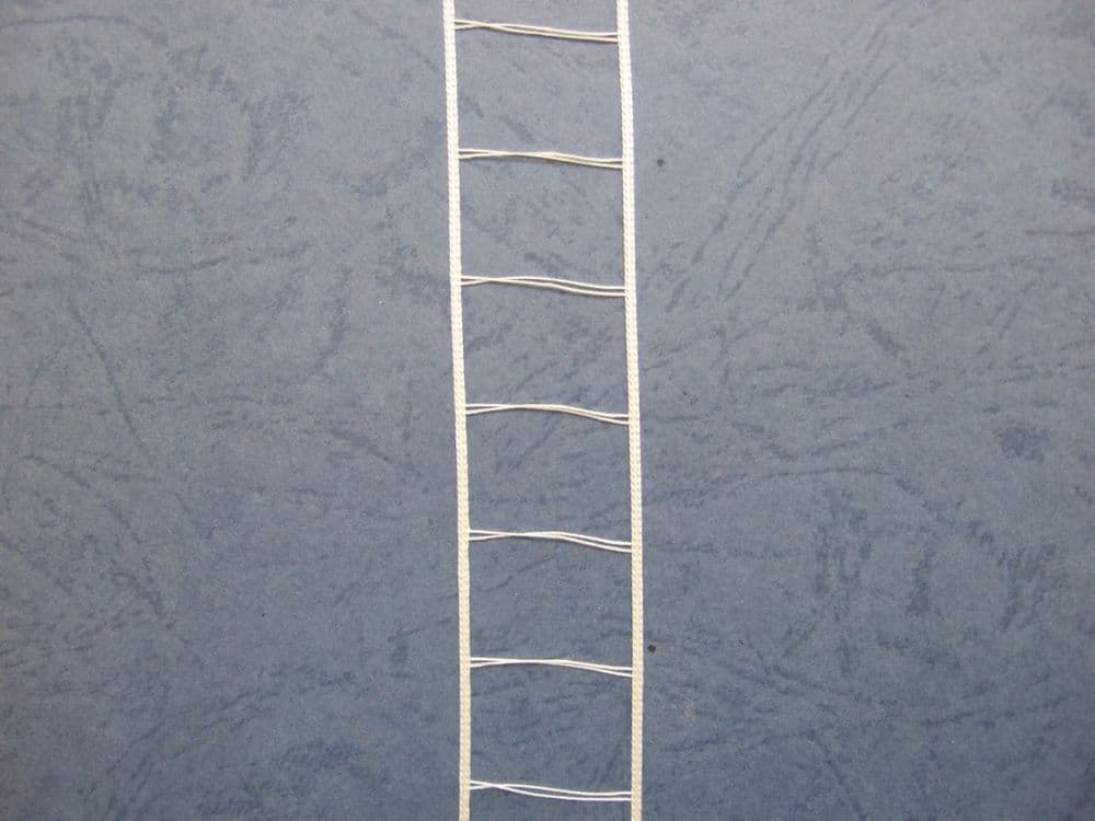25MM 1" VENETIAN BLIND LADDER WEBBING-LADDER CORD WHITE
