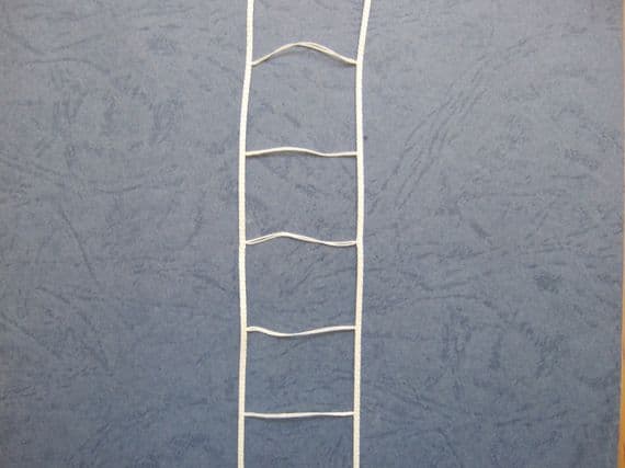 35MM 13/8" VENETIAN BLIND LADDER WEBBING-LADDER CORD WHITE