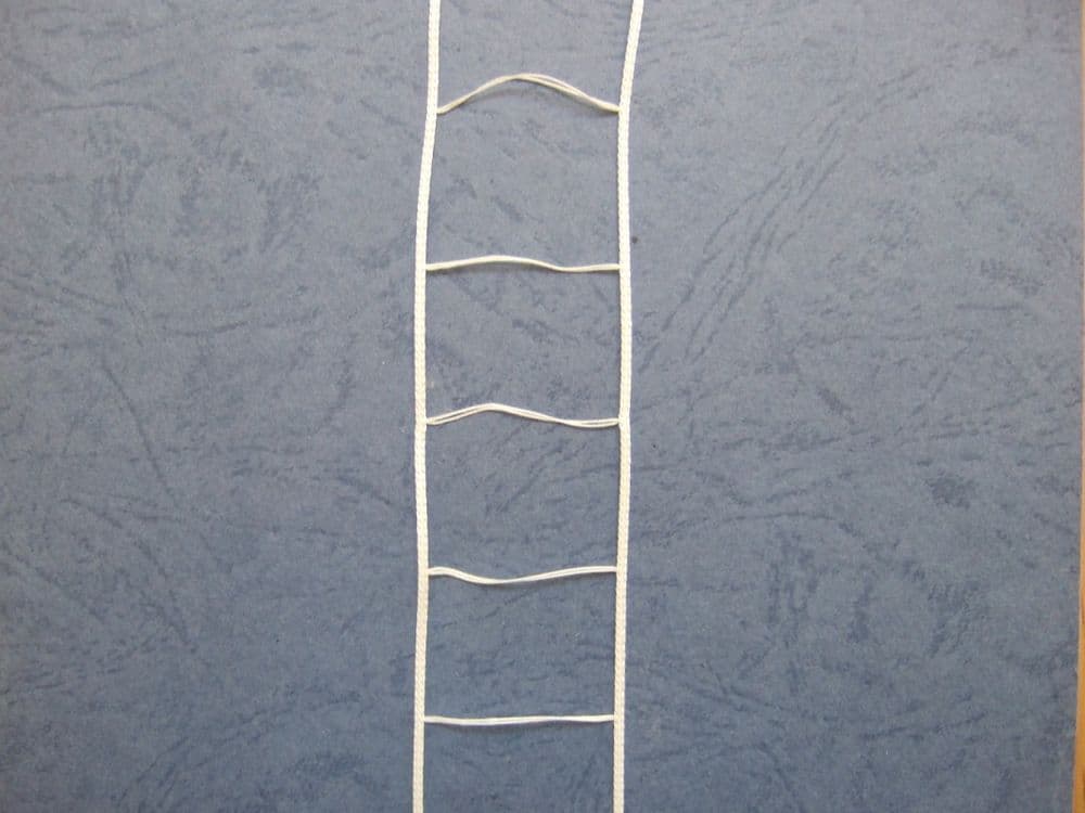 35MM 13/8" VENETIAN BLIND LADDER WEBBING-LADDER CORD WHITE