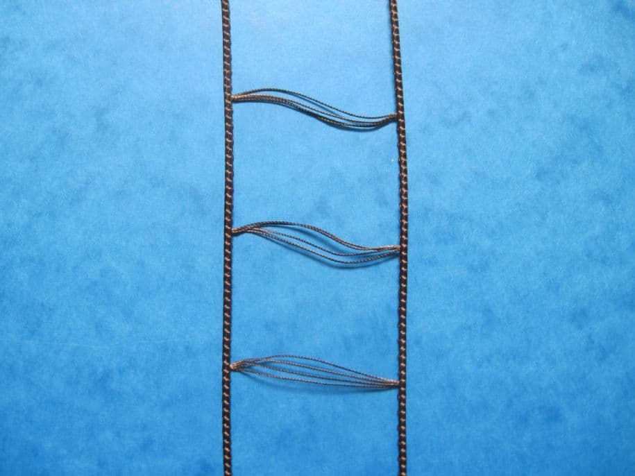 50MM 2" VENETIAN BLIND LADDER WEBBING-LADDER CORD DARK BROWN