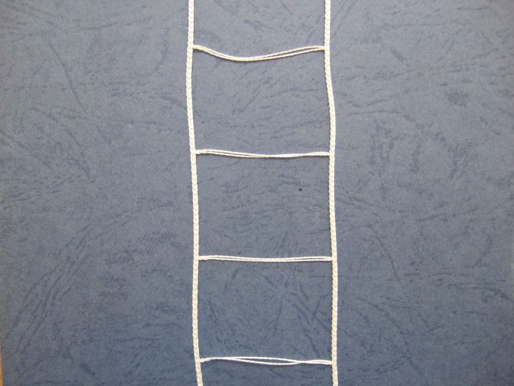 50MM 2" VENETIAN BLIND LADDER WEBBING-LADDER CORD WHITE