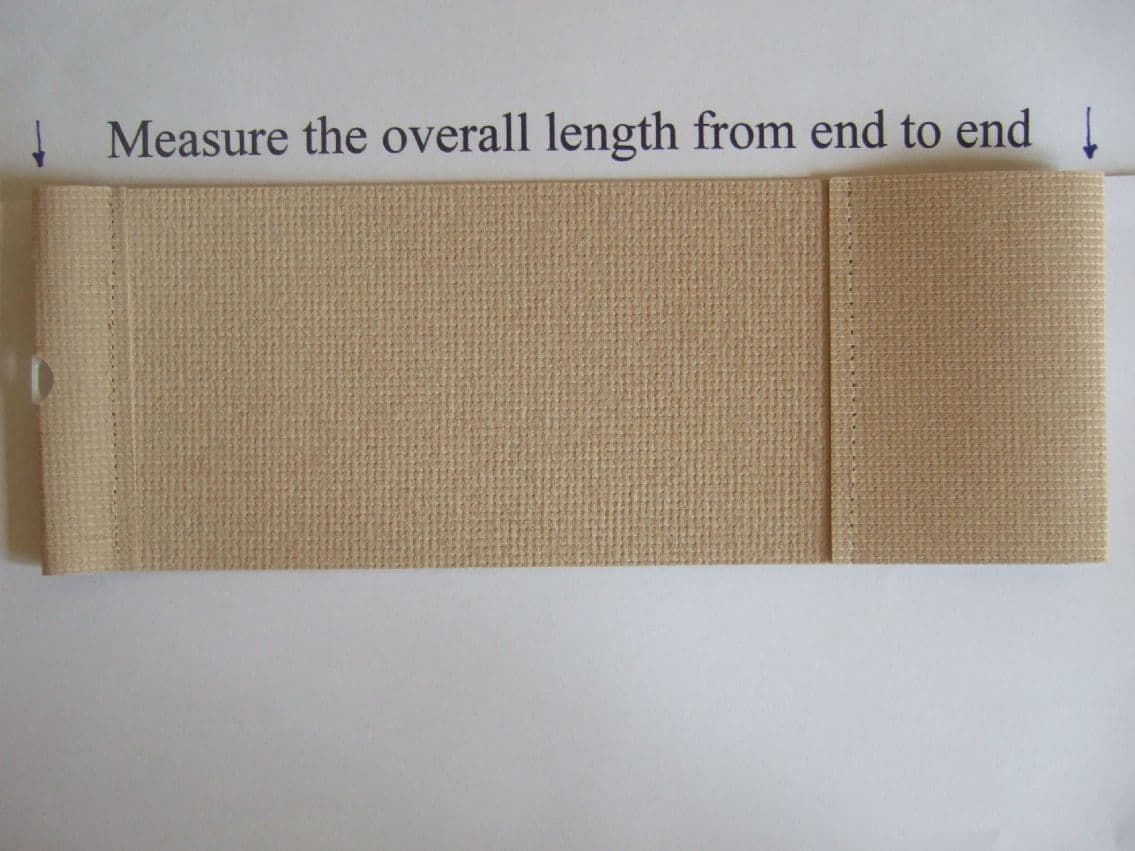 CHENILLE CREAM 3 5" 89MM WIDE - MINIMUM ORDER OF 10 SLATS