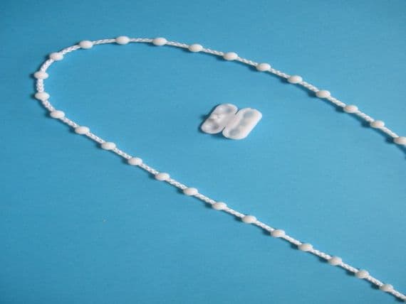 ROLLER BLIND SIDE CONTROL PULL CHAIN WHITE