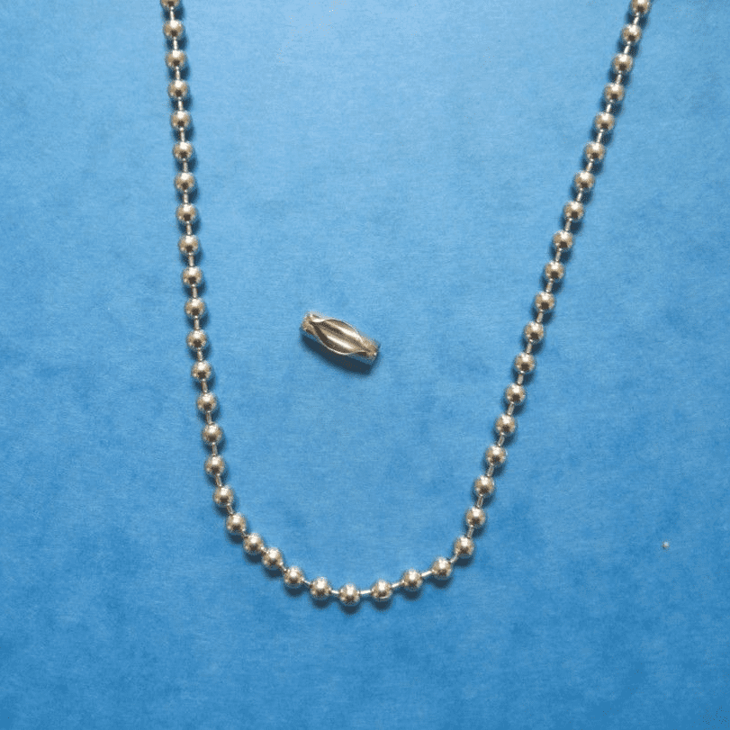 VERTICAL BLIND CONTROL CHROME METAL TILT CHAIN FOR NARROW SYSTEM