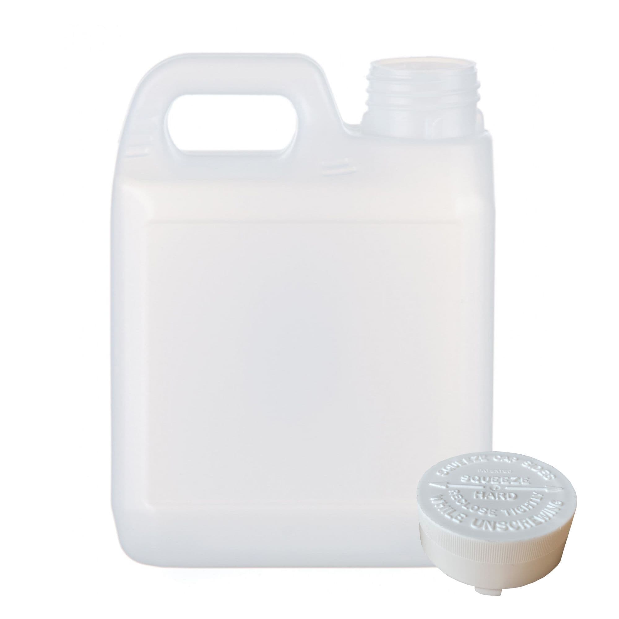 1 Litre Plastic Jerry Can With Squeeze Lock Child Resistant Cap