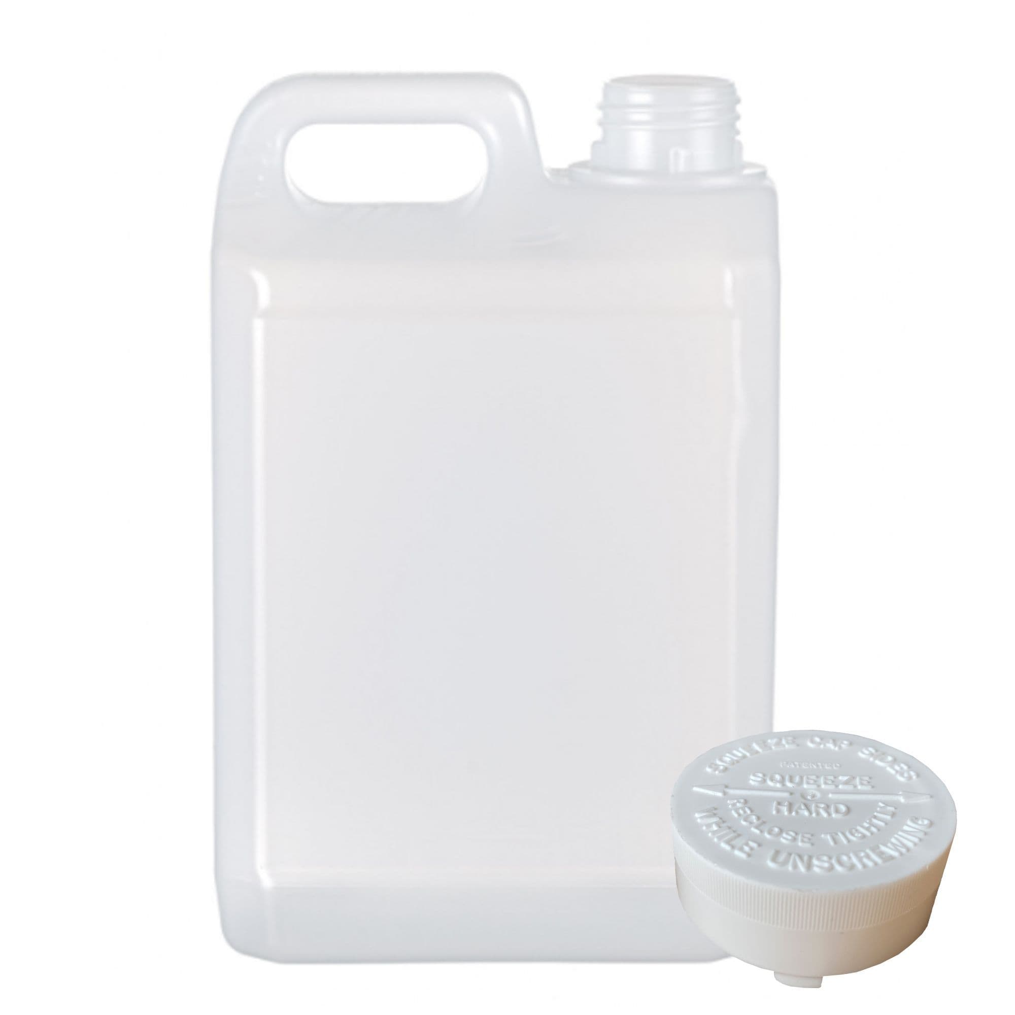 2 5 Litre Plastic Jerry Can With Squeeze Lock Child Resistant Cap