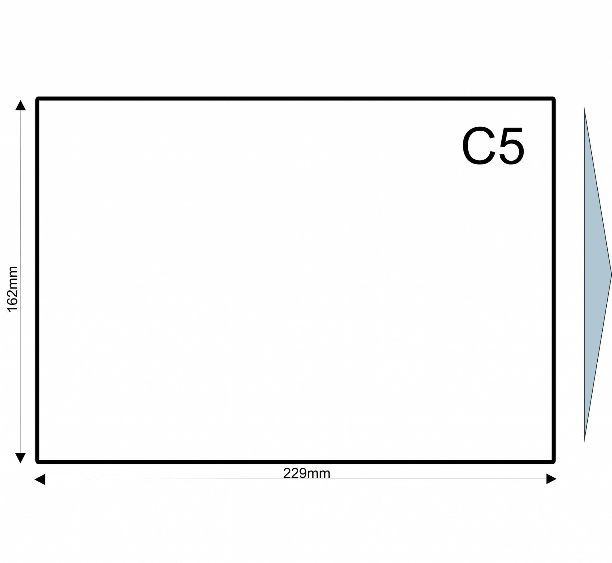 C5 Plain White Envelopes 229 x 162 mm Self Seal - Box of 500
