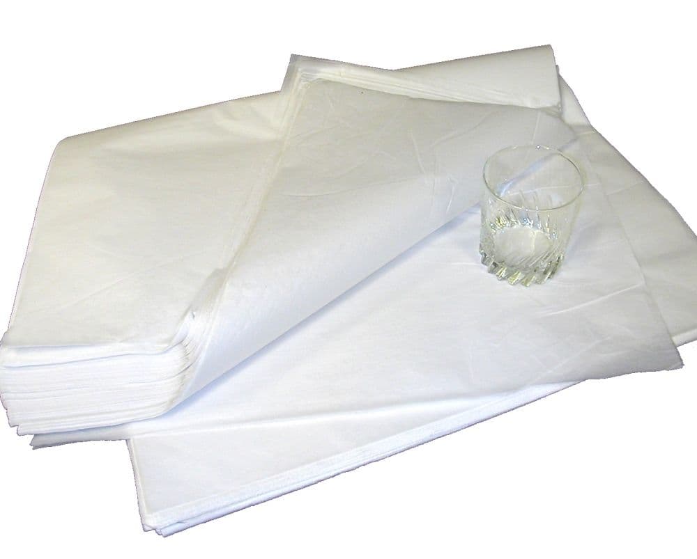 Pure White Acid Free Tissue Paper 17gsm x 240 Sheets