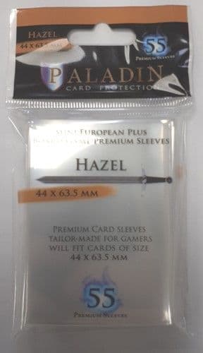 55 x Paladin Card Sleeves Hazel 44mm x 63 5mm