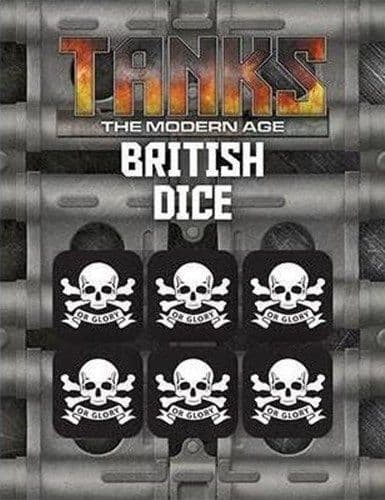 TANKS The Modern Age - British Dice Set 6
