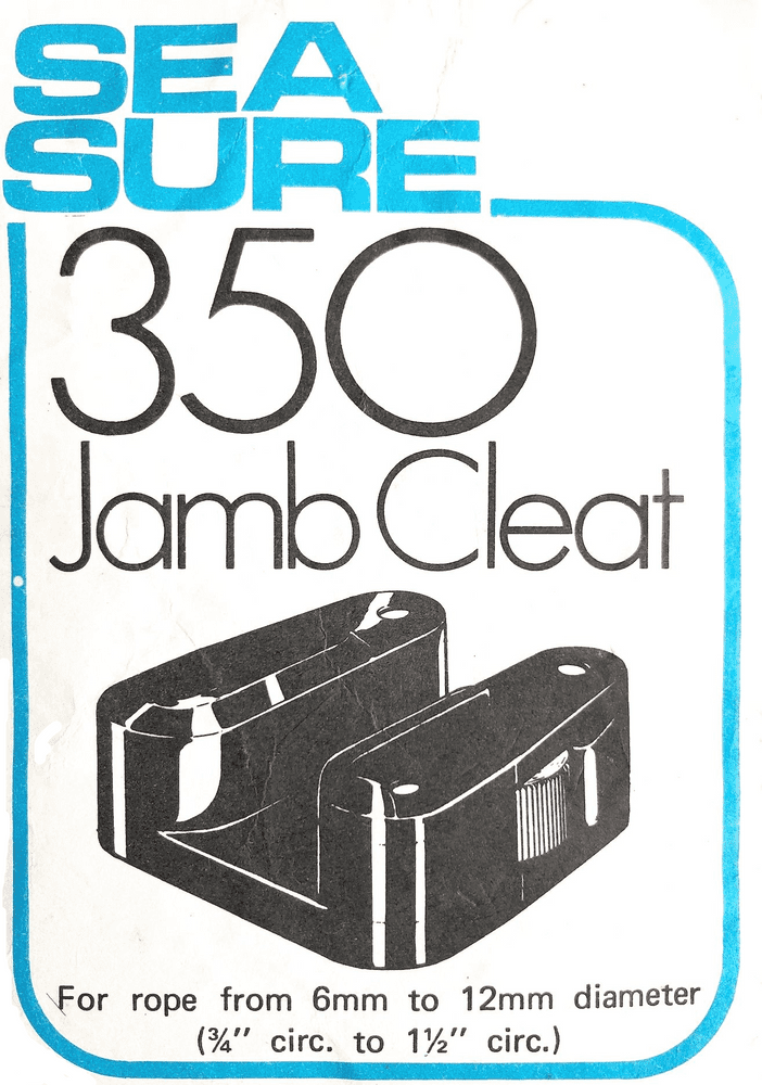 Sea Sure 350 Jamb Cleat 6 - 12mm