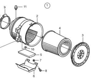 Air Filter D12 D13 and D16 21196919 3885441 3828811