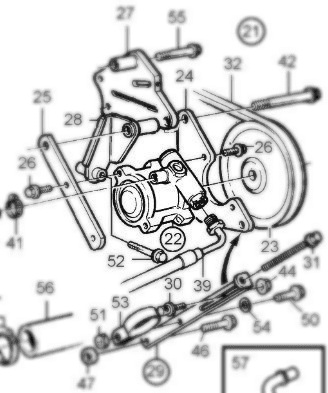 Power Steering pump Servo pump Volvo Penta 22797782 replaces 22297931 ...