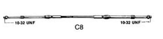 Ultraflex C8 C33 Engine Control Cables Length in feet sizes 3FT to 33FT