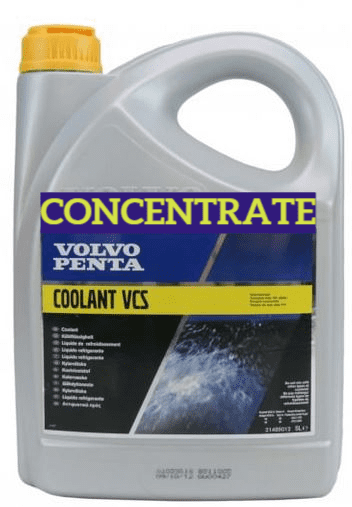 Volvo Penta CONCENTRATE VCS-2 ORANGE Coolant replaces the Yellow 5Lr ...