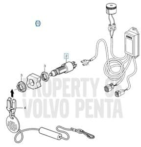 Volvo Penta Safety Lanyard Switch Kit 21469024