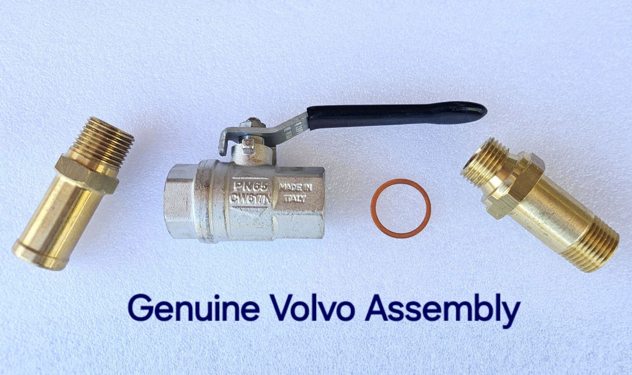 Volvo Penta Saildrive Seacock ball valve Bronze DZR stainless