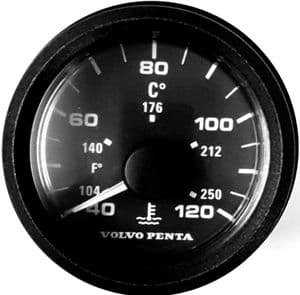Volvo Penta Temperature Gauge 23715849 replacing 12v 873195 and 24v 873196