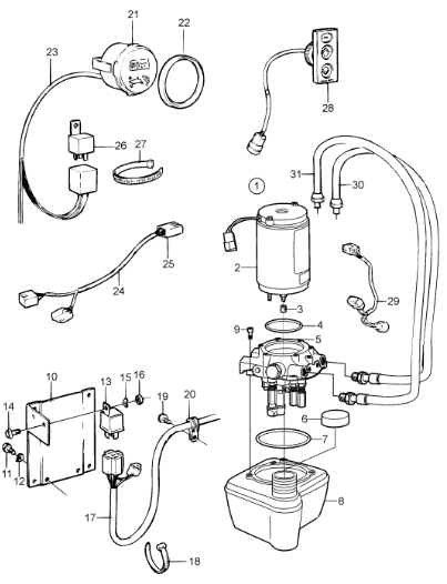 Volvo Penta Trim Tilt Hydraulic Pump 3587106 replaces 3860880