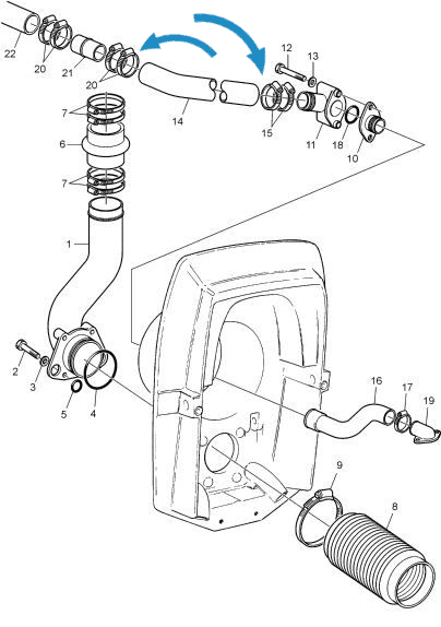 Volvo Penta Water Intake internal Hose Clamp 961669