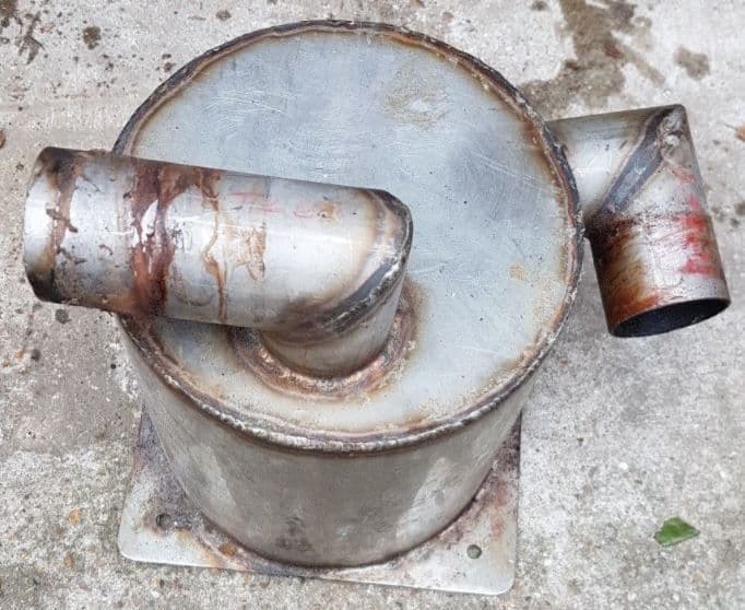 Water Lift / Lock Exhaust Silencer 45mm Stainless Steel Volvo Penta Bukh