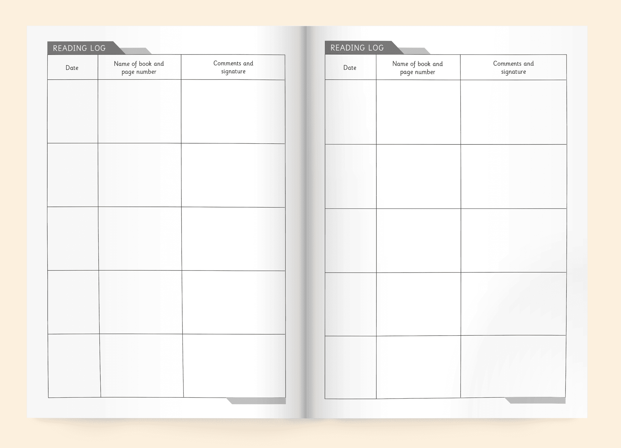 Standard Reading Record RRS02