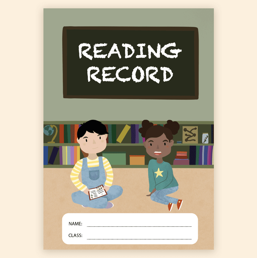 Primary School Reading Record Standard Drawing RRS11