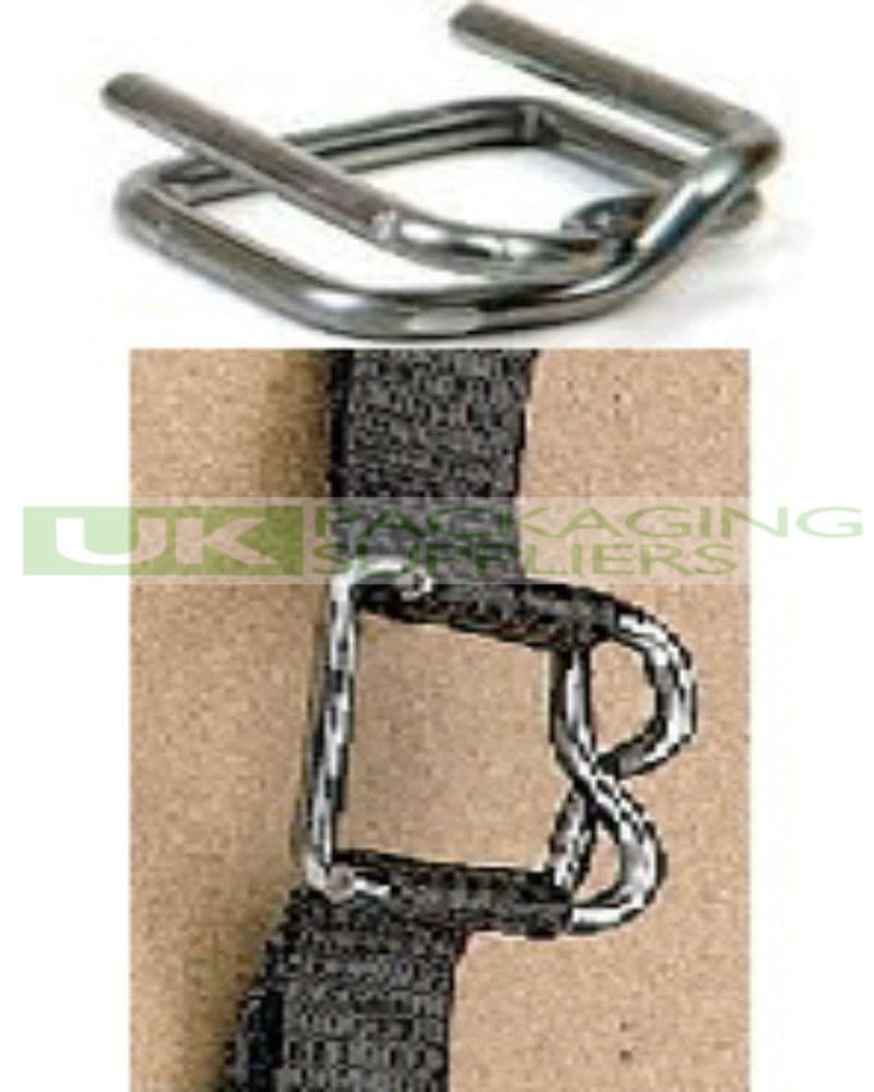 1000 Metal Buckles For 12mm Pallet Strapping Hand Clips Seals
