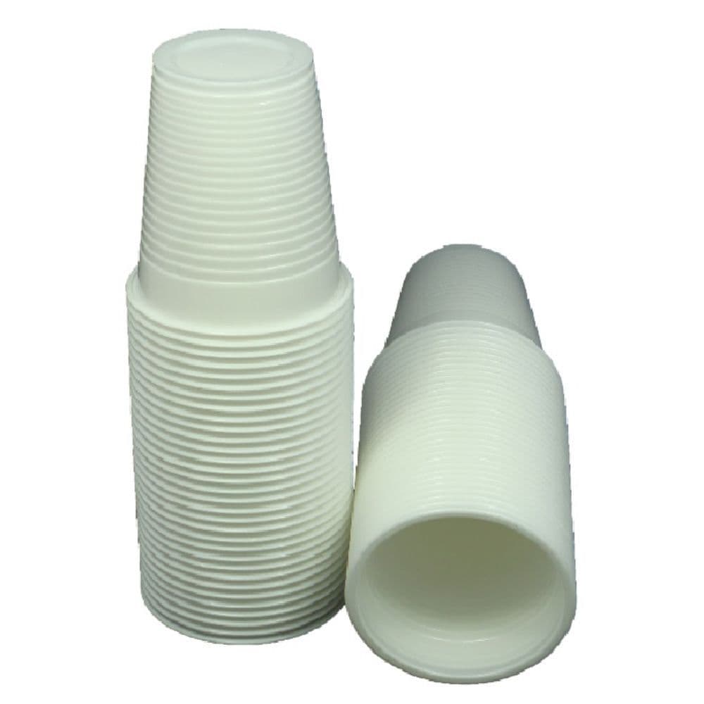 1000 Small White Plastic Cups Size 7oz Disposable Party Drinks