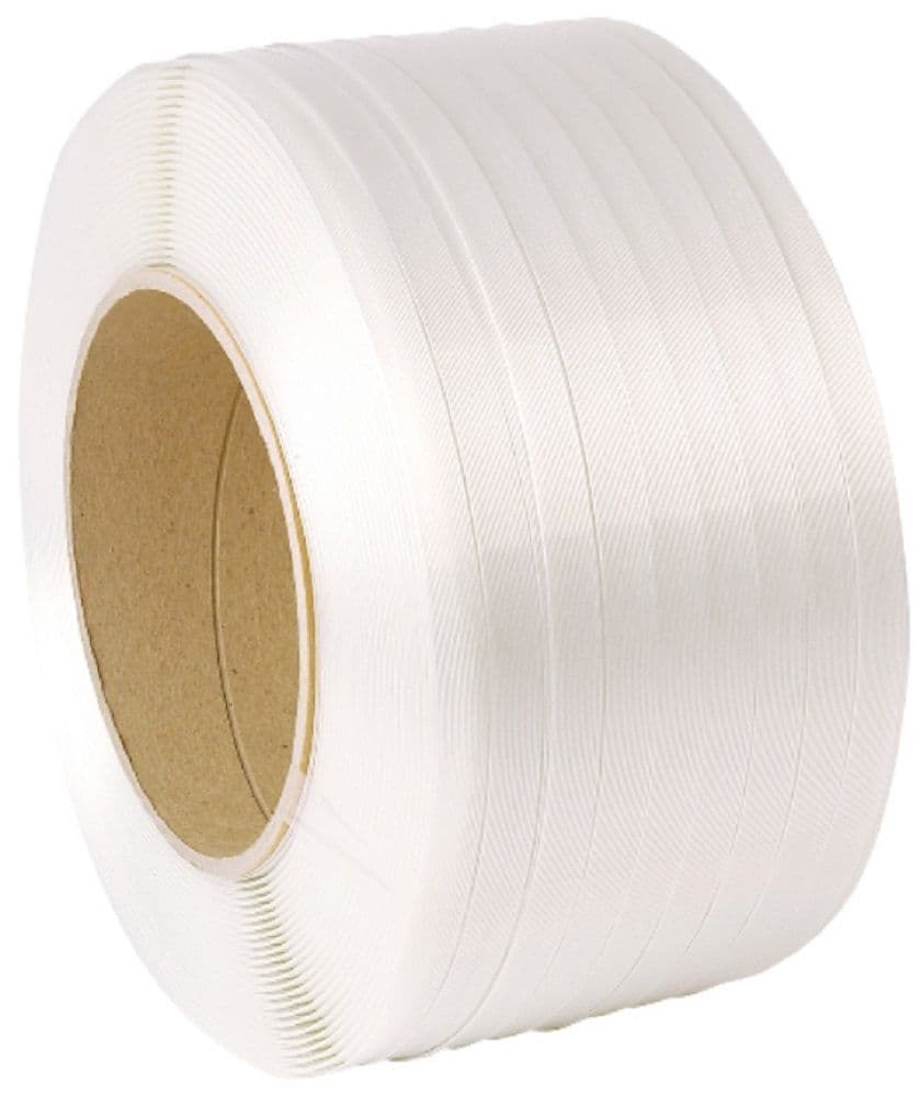 Plastic Pallet Strapping Coil WHITE Size 12mmx3000m 340kg Brake Banding
