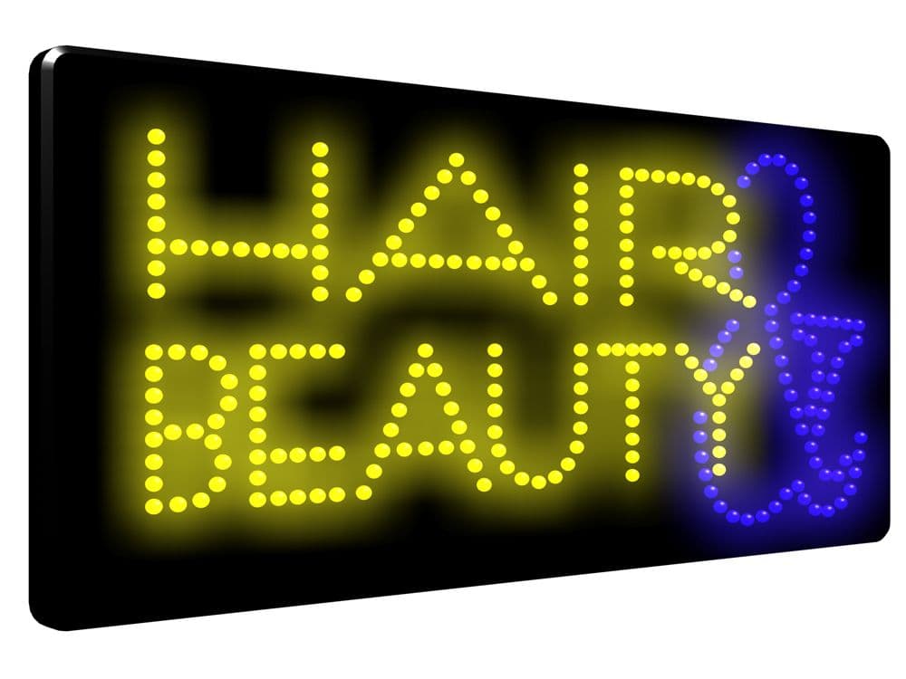 HAIR & BEAUTY LED SIGN LED2