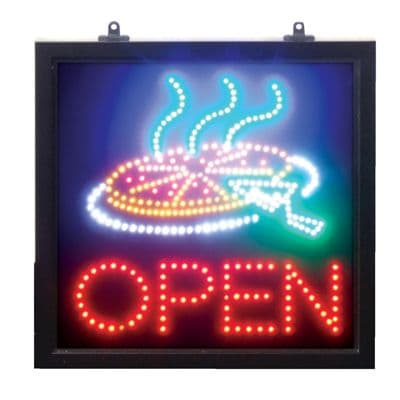 Large Red/blue/Green Static Pizza Sign