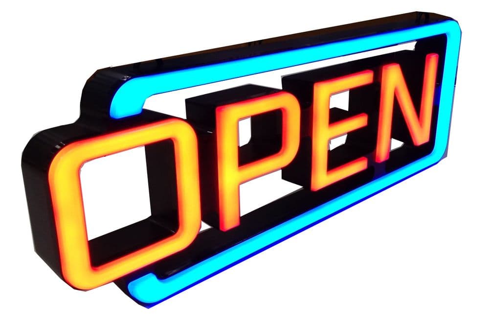 LED OPEN Sign Power Saving