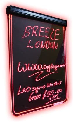 Neon Writer Notice and Menu Board