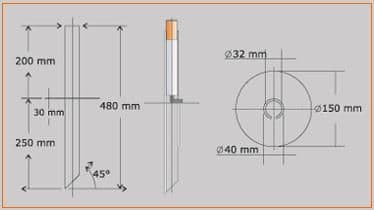 Stainless Steel Fluorescent Earth Pick