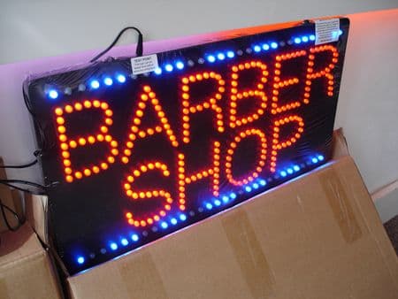 Barber Shop LED Sign