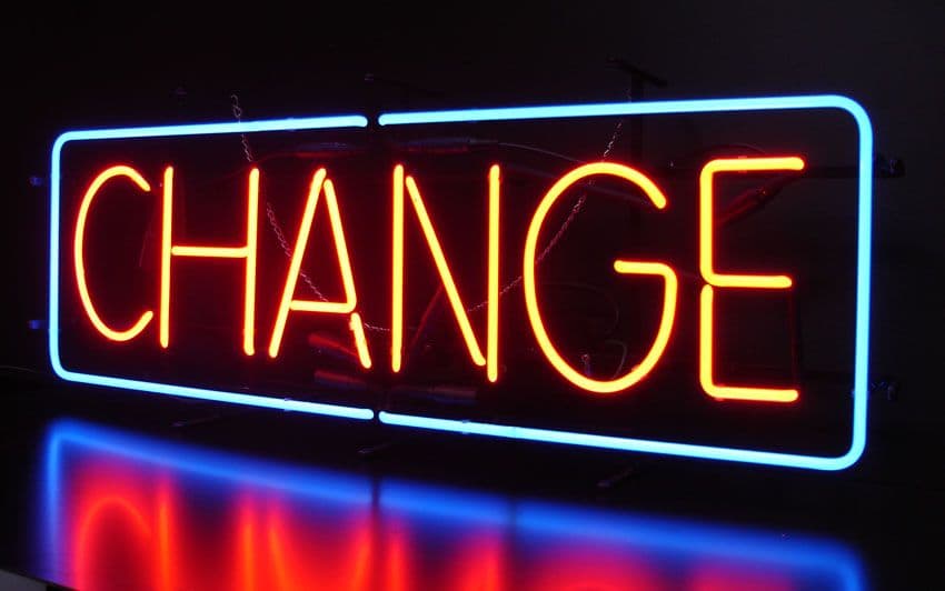 Change Neon sign