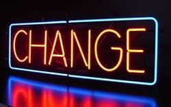 Change Neon sign