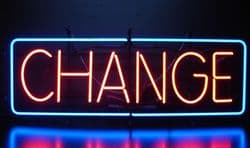 Change Neon sign